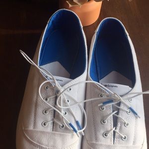 adidas | Shoes | Adidas White Blue Originals Canvas Shoes Size 8 | Poshmark